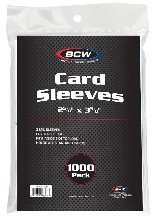 BCW Standard Card Sleeves (1000 Count Pack) | DA Card World