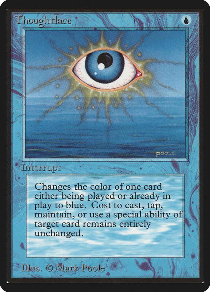 Magic the Gathering Beta Thoughtlace MODERATELY PLAYED MP | DA Card World
