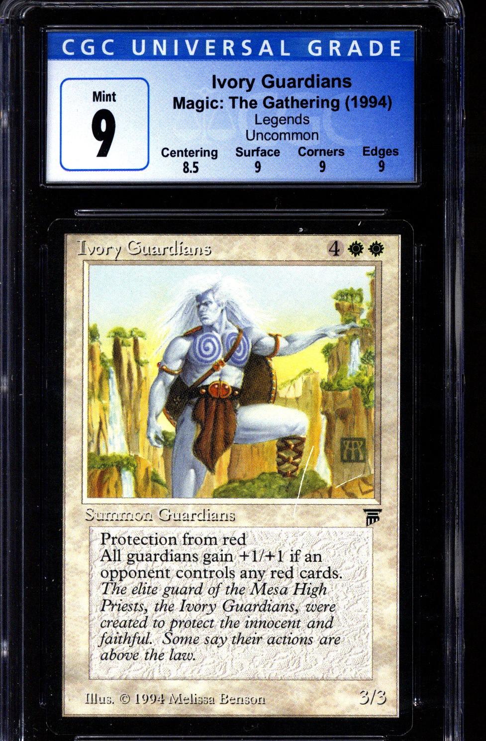 Magic the Gathering Legends Ivory Guardians CGC 9 NEAR MINT (NM) | DA ...