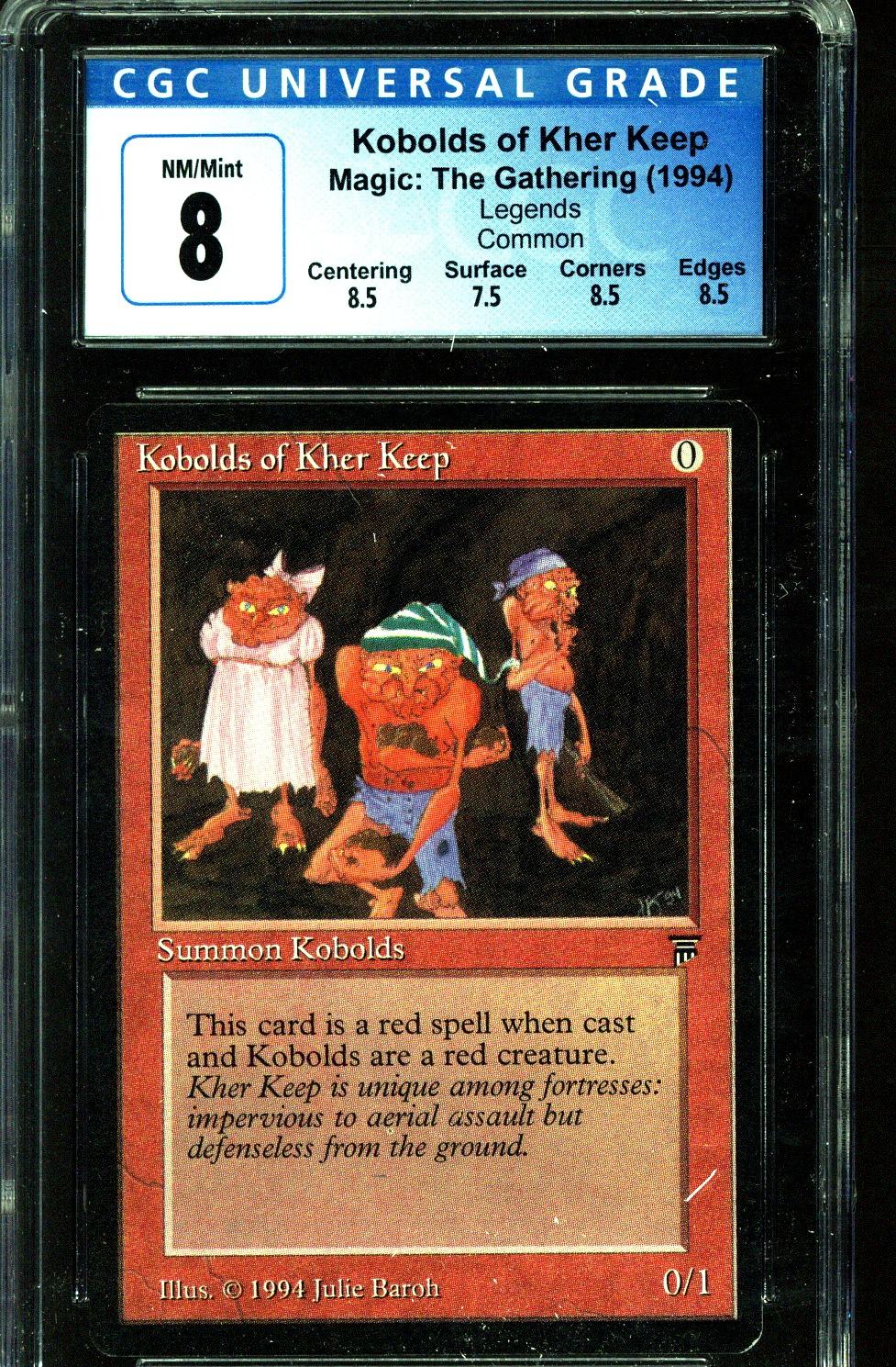 Magic the Gathering Legends Kobolds of Kher Keep CGC 8 NEAR MINT (NM ...