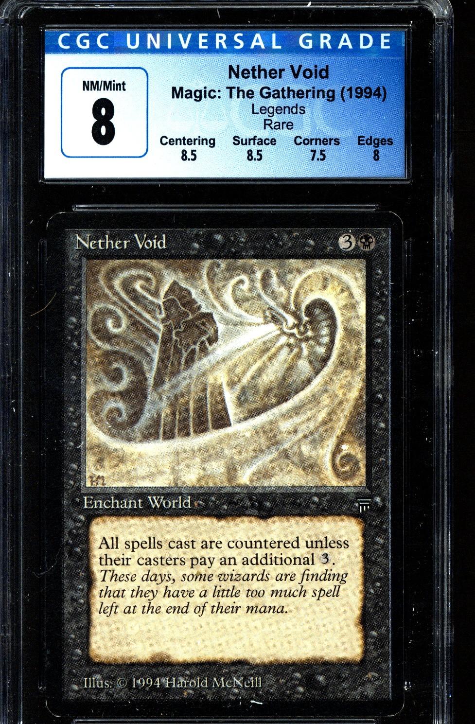 Magic the Gathering Legends Nether Void CGC 8 NEAR MINT (NM) | DA Card ...