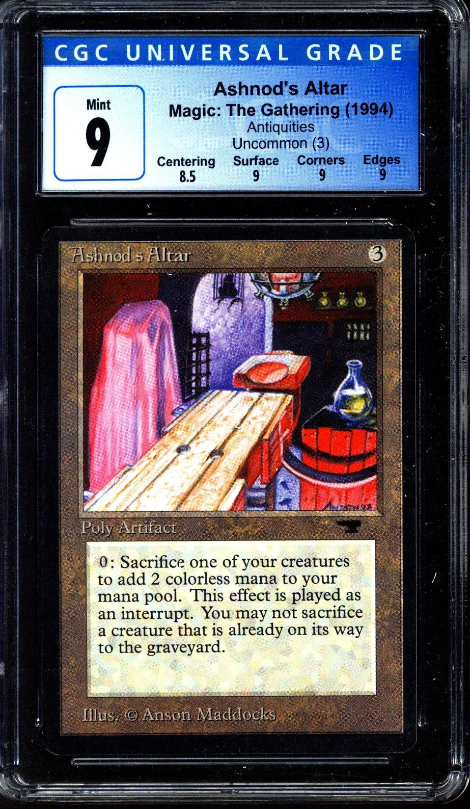 Magic the Gathering Antiquities Ashnod's Altar CGC 9 | DA Card World