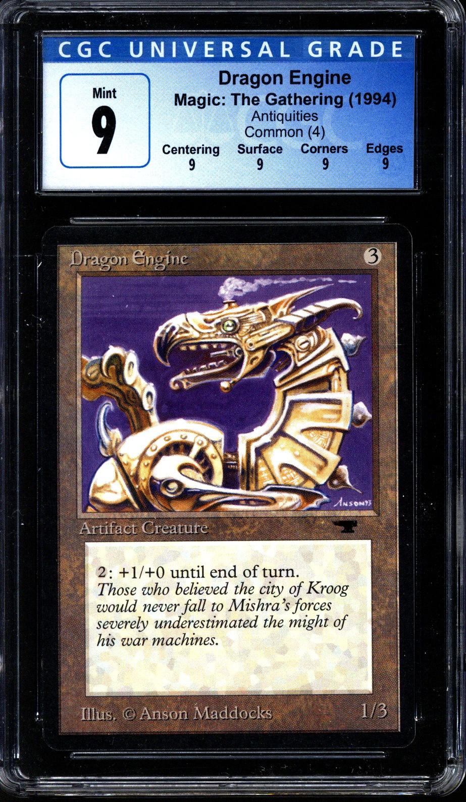 Magic the Gathering Antiquities Dragon Engine CGC 9 | DA Card World