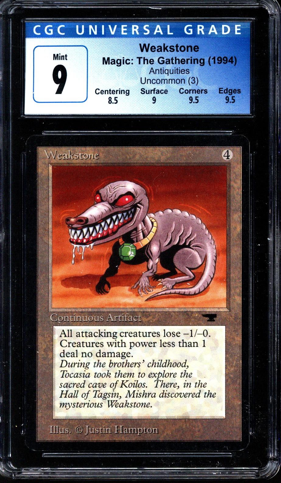 Magic the Gathering Antiquities Weakstone CGC 9 | DA Card World