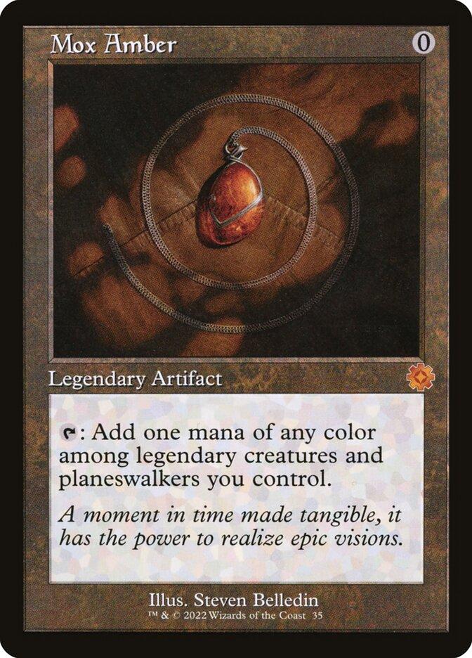 Magic the Gathering Brothers' War Retro Frame Mox Amber NEAR MINT (NM ...
