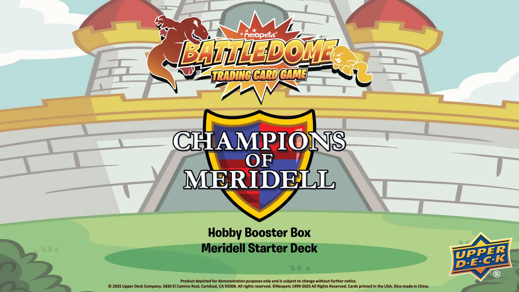 Neopets Battledome TCG: Champions of Meridell Booster 12-Box Case ...