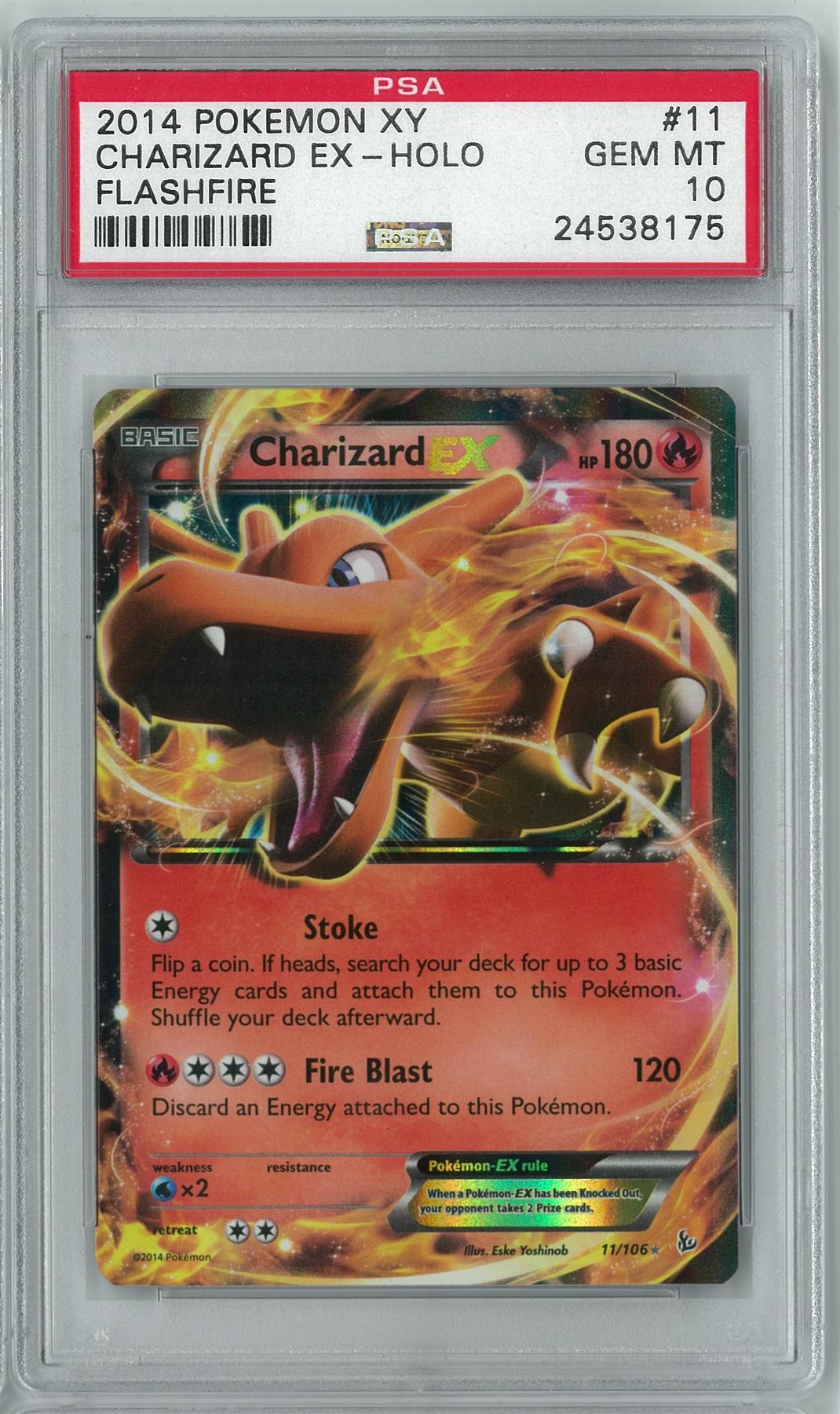 Pokemon XY Flashfire Charizard EX 11/106 Holo Rare PSA 10 | DA Card World