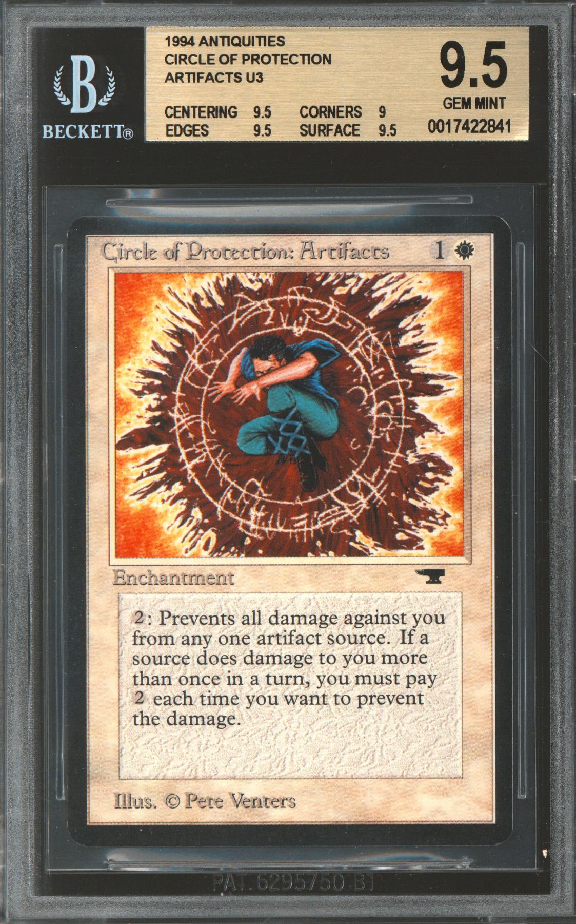 Magic the Gathering Antiquities Circle of Protection Artifacts BGS 9.5 ...