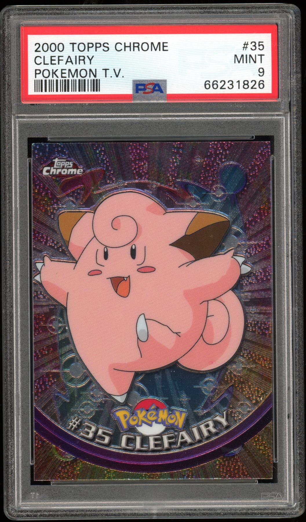 Pokemon Topps Chrome Clefairy 35 PSA 9 DA Card World Pokemon Topps Chrome Clefairy 35 PSA 9 DA Card World