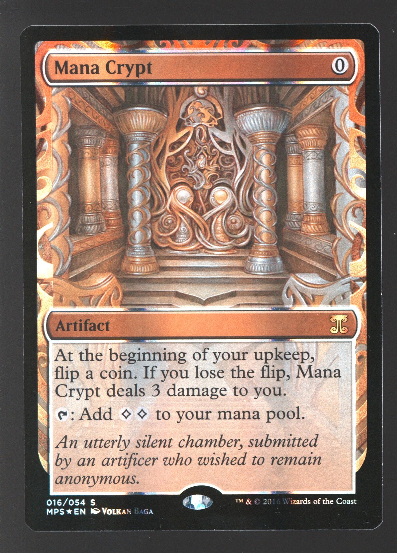 Magic the Gathering Kaladesh Inventions FOIL Mana Crypt LIGHTLY PLAYED ...