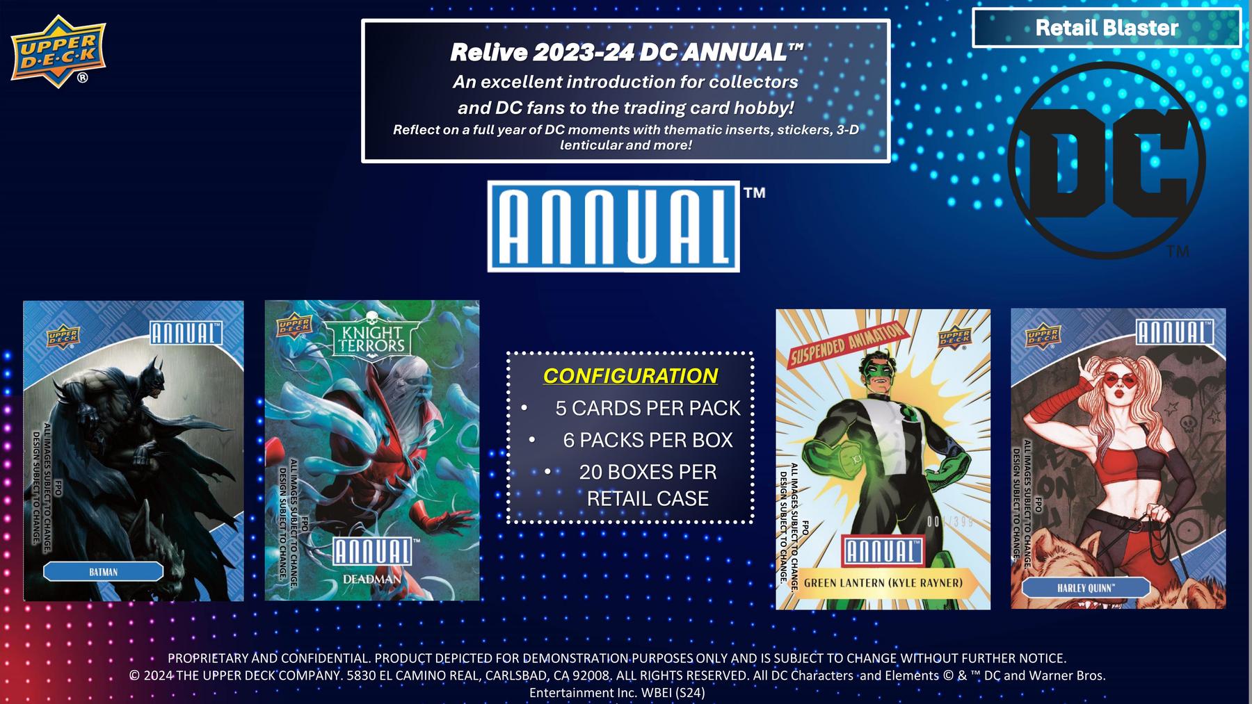 DC Annual 6-Pack Blaster Box (Upper Deck 2023/24) (Presell) | DA Card World