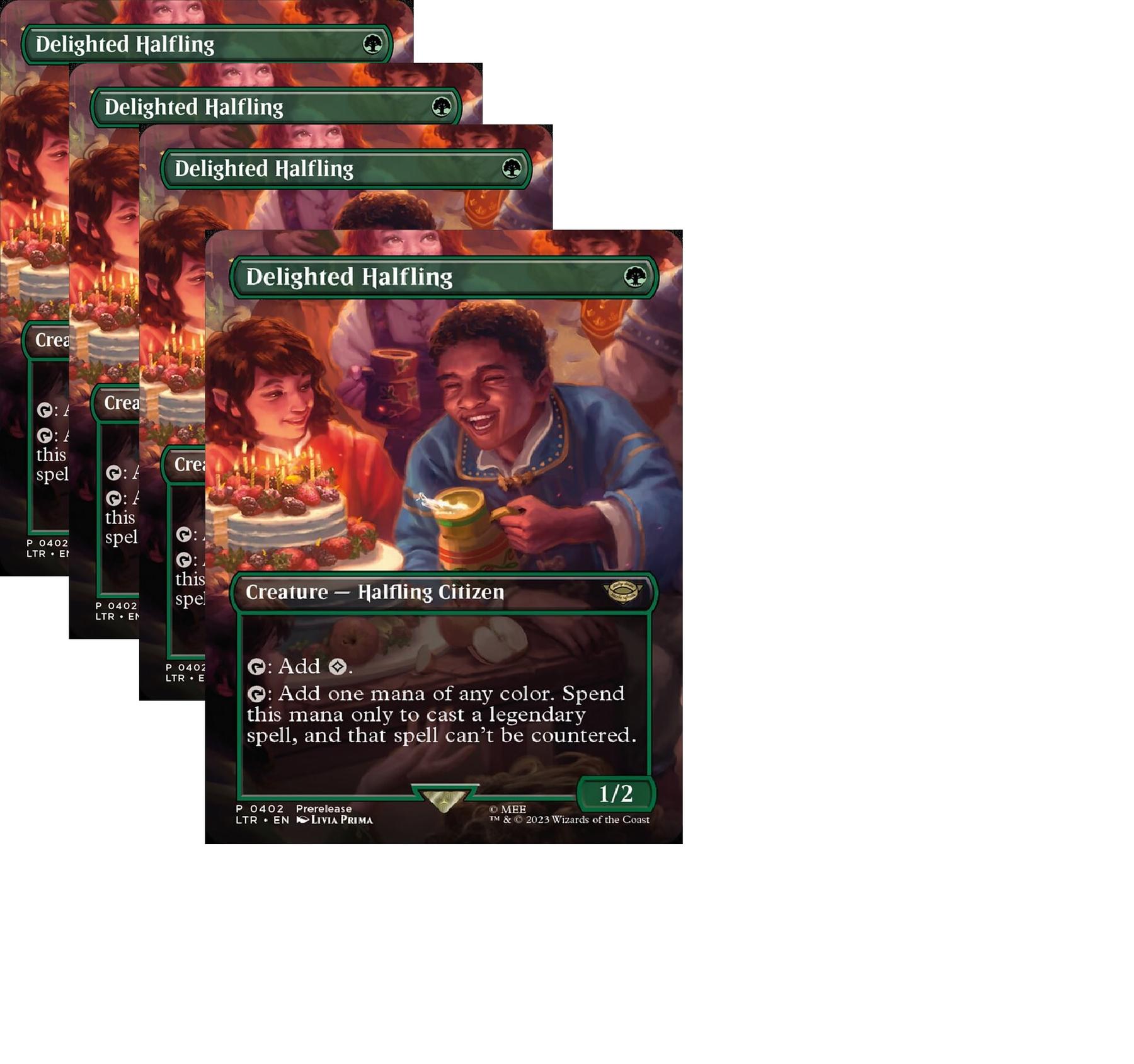 Magic the Gathering The Lord of the Rings BORDERLESS FOIL Playset ...