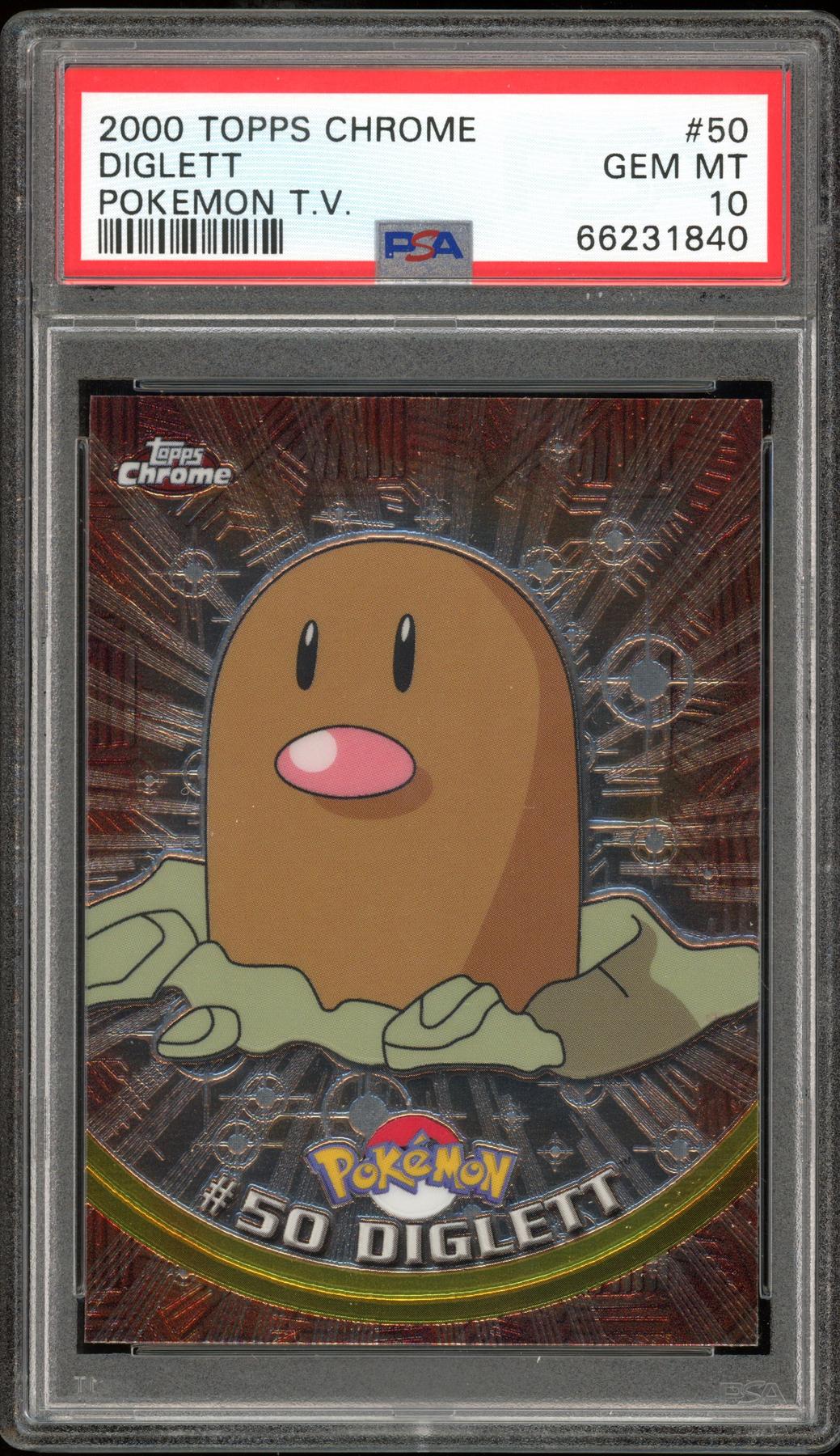 Pokemon Topps Chrome Diglett #50 PSA 10 | DA Card World