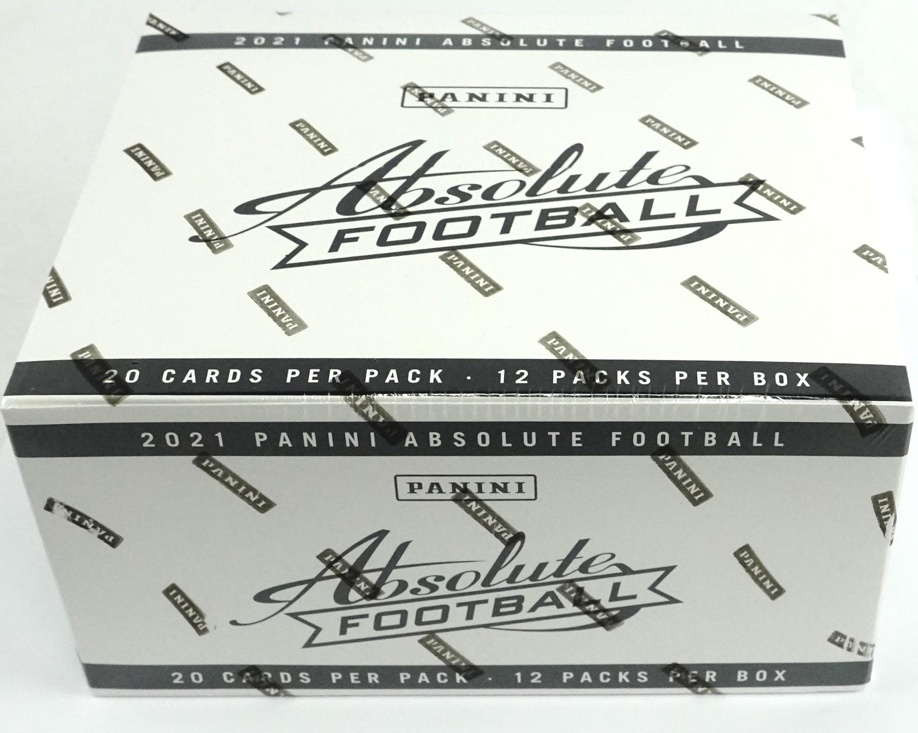 2021 Panini Absolute Football Jumbo Value 12-Pack Box (Green Parallels ...