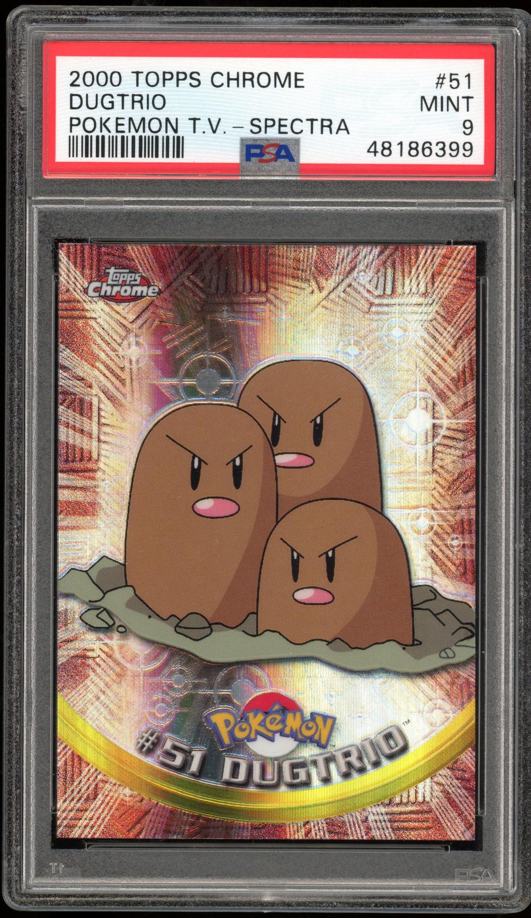 Pokemon Topps Chrome Spectra Dugtrio #51 PSA 9 | DA Card World