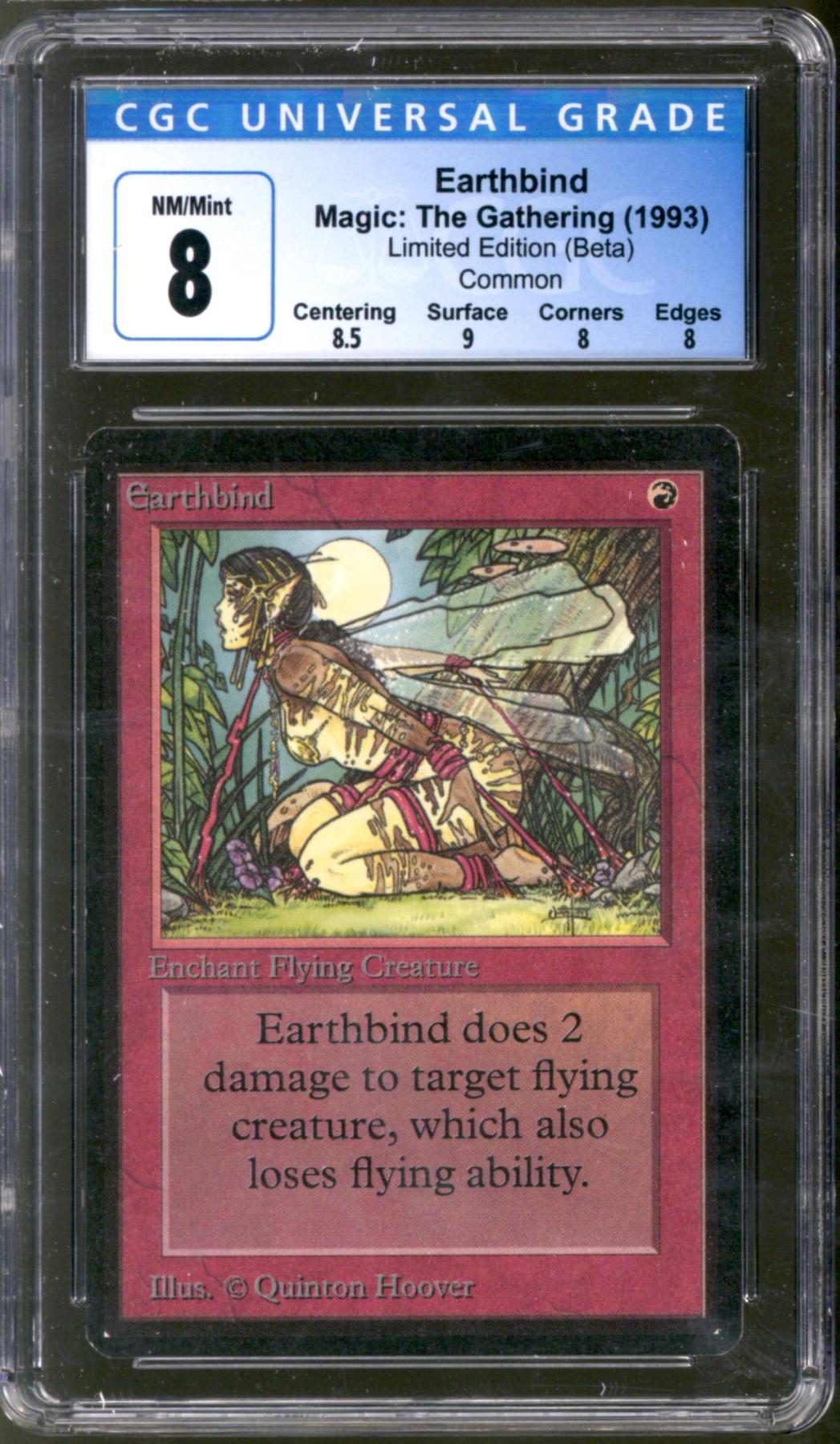 Magic the Gathering Beta Earthbind CGC 8 NEAR MINT (NM) Q++ | DA Card World