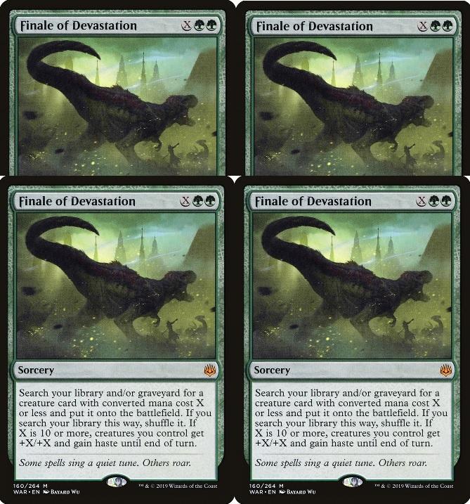Magic the Gathering War of the Spark PLAYSET 4x Finale of Devastation ...