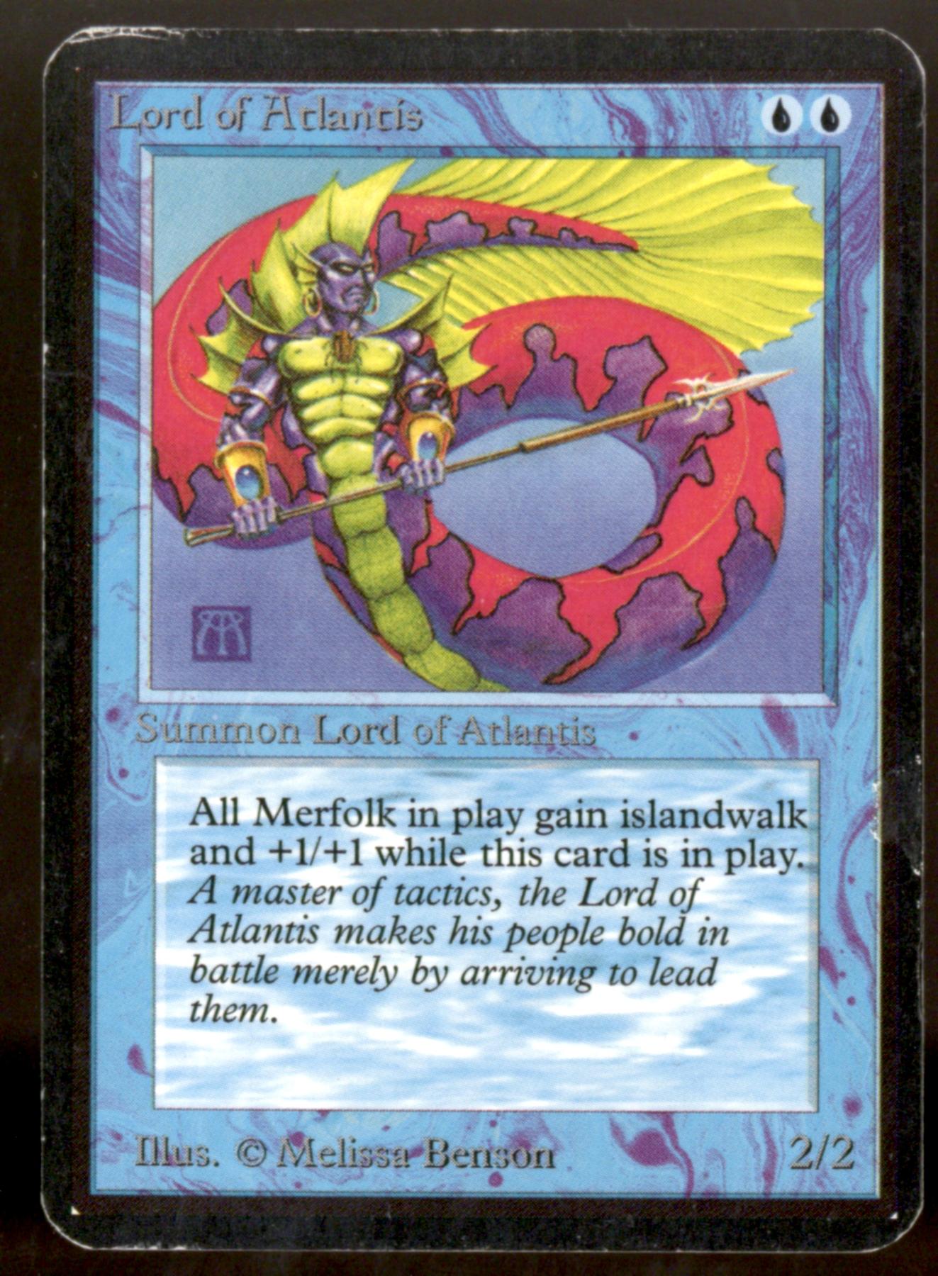 Magic the Gathering Alpha Lord of Atlantis HEAVILY PLAYED (HP) | DA ...