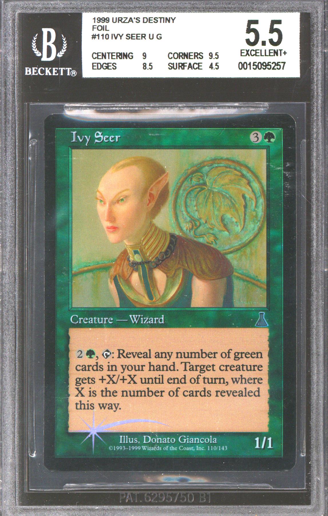 Magic the Gathering Urza's Destiny FOIL Ivy Seer BGS 5.5 (9, 9.5, 8.5 ...