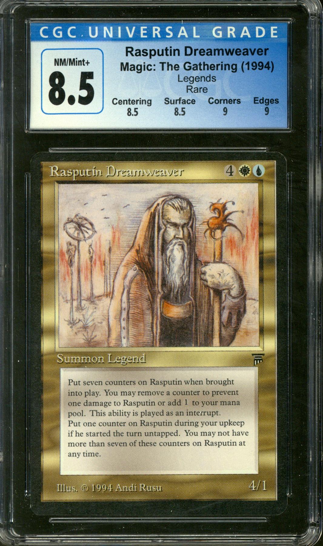 Magic the Gathering Legends Rasputin Dreamweaver CGC 8.5 | DA Card World