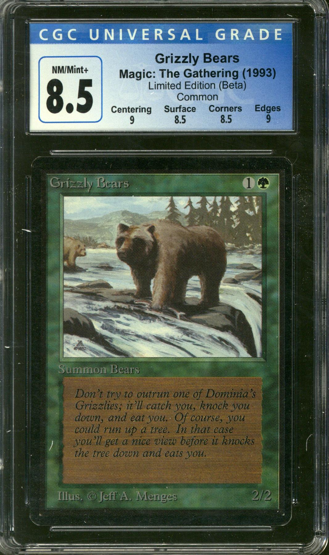 Magic the Gathering Beta Grizzly Bears CGC 8.5 NEAR MINT (NM) | DA Card World
