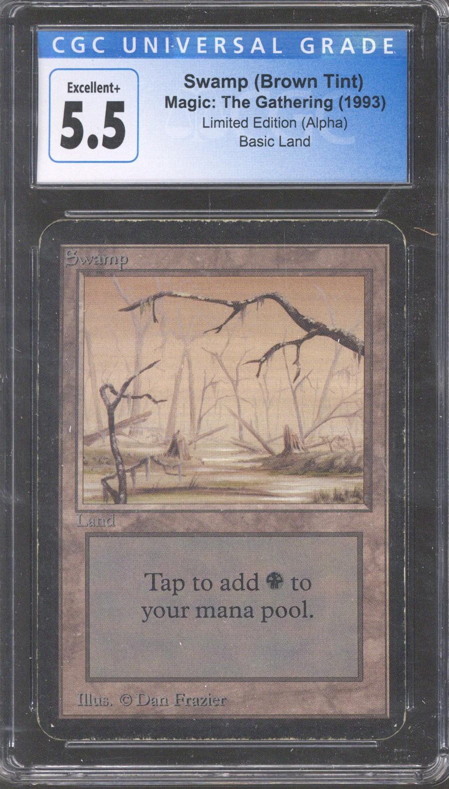 Magic the Gathering Alpha Swamp (Brown Tint) CGC 5.5 No Subgrades | DA ...