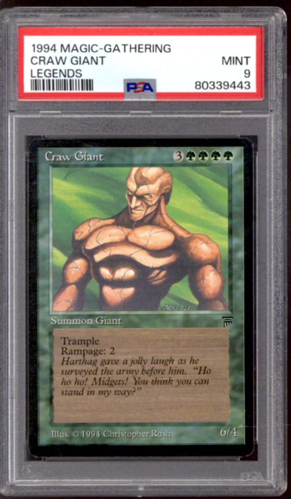 Magic the Gathering Legends Craw Giant PSA 9 | DA Card World
