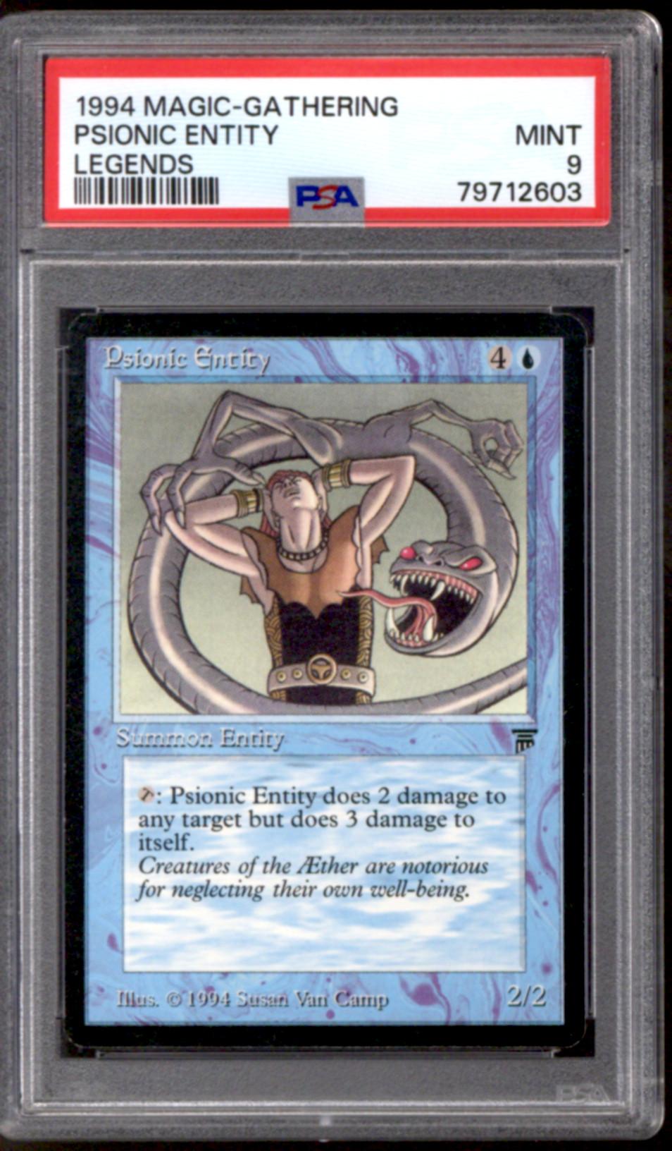 Magic the Gathering Legends Psionic Entity PSA 9 NEAR MINT NM | DA Card World