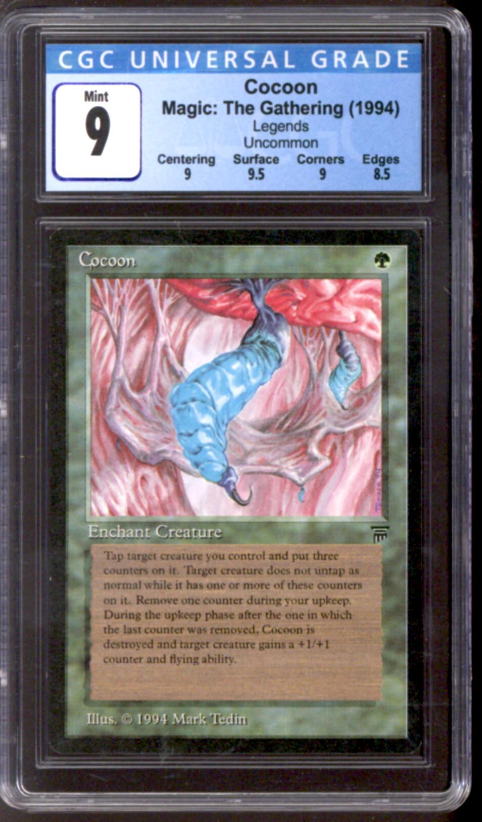 Magic the Gathering Legends Cocoon CGC 9 (9, 9.5, 9, 8.5) NEAR MINT NM ...