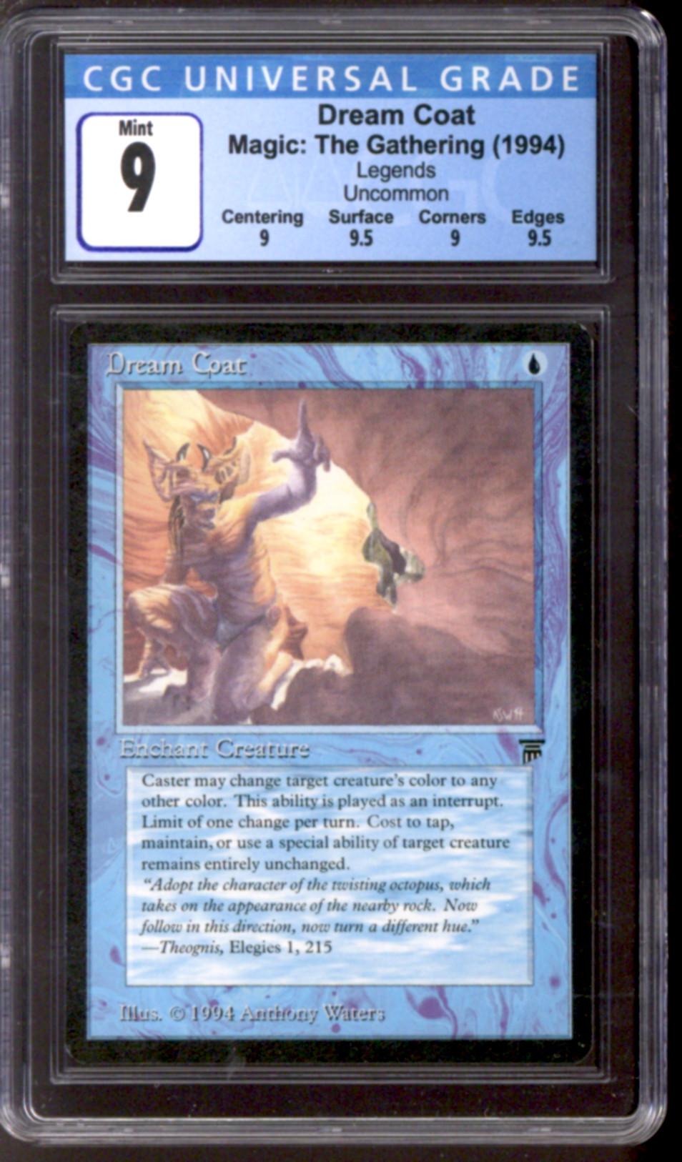 Magic the Gathering Legends Dream Coat CGC 9 (9, 9.5, 9, 9.5) | DA Card ...