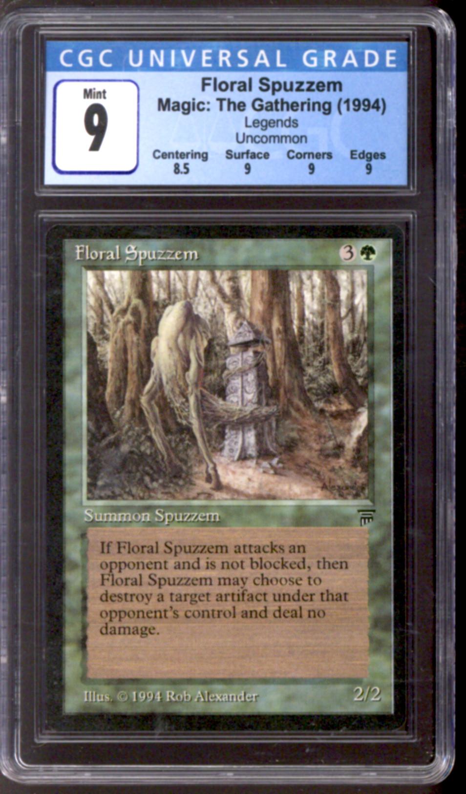 Magic the Gathering Legends Floral Spuzzem CGC 9 (8.5, 9, 9, 9) | DA ...