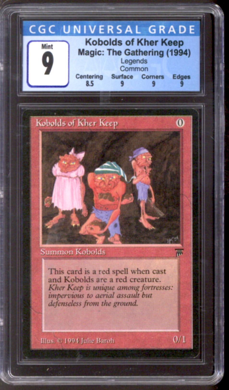 Magic the Gathering Legends Kobolds of Kher Keep CGC 9 (8.5, 9, 9, 9 ...
