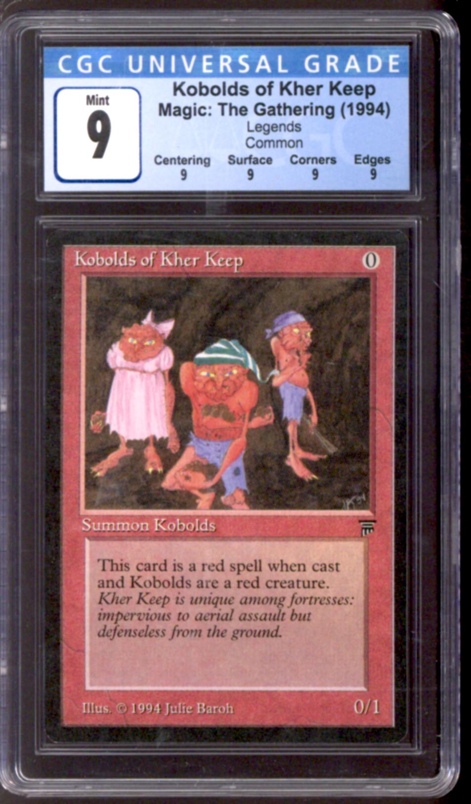 Magic the Gathering Legends Kobolds of Kher Keep CGC 9 (9, 9, 9, 9 ...
