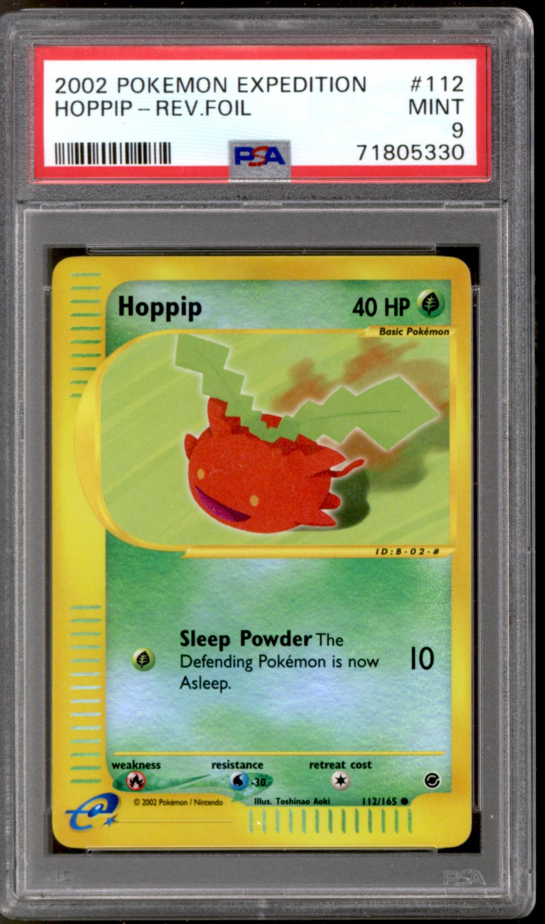 Pokemon Expedition Reverse Holo Foil Hoppip 112/165 PSA 9 | DA Card World