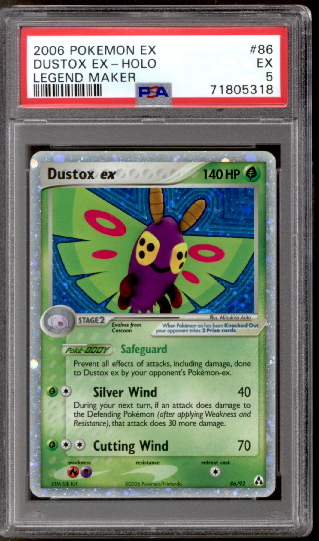 Pokemon Legend Maker Dustox ex 86/92 PSA 5 | DA Card World