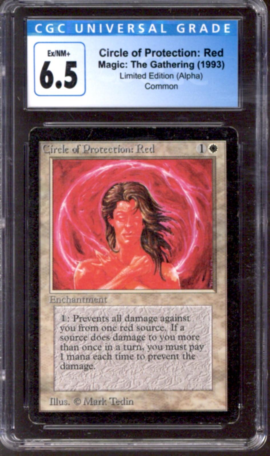 Magic the Gathering Alpha Circle of Protection: Red CGC 6.5 | DA Card World