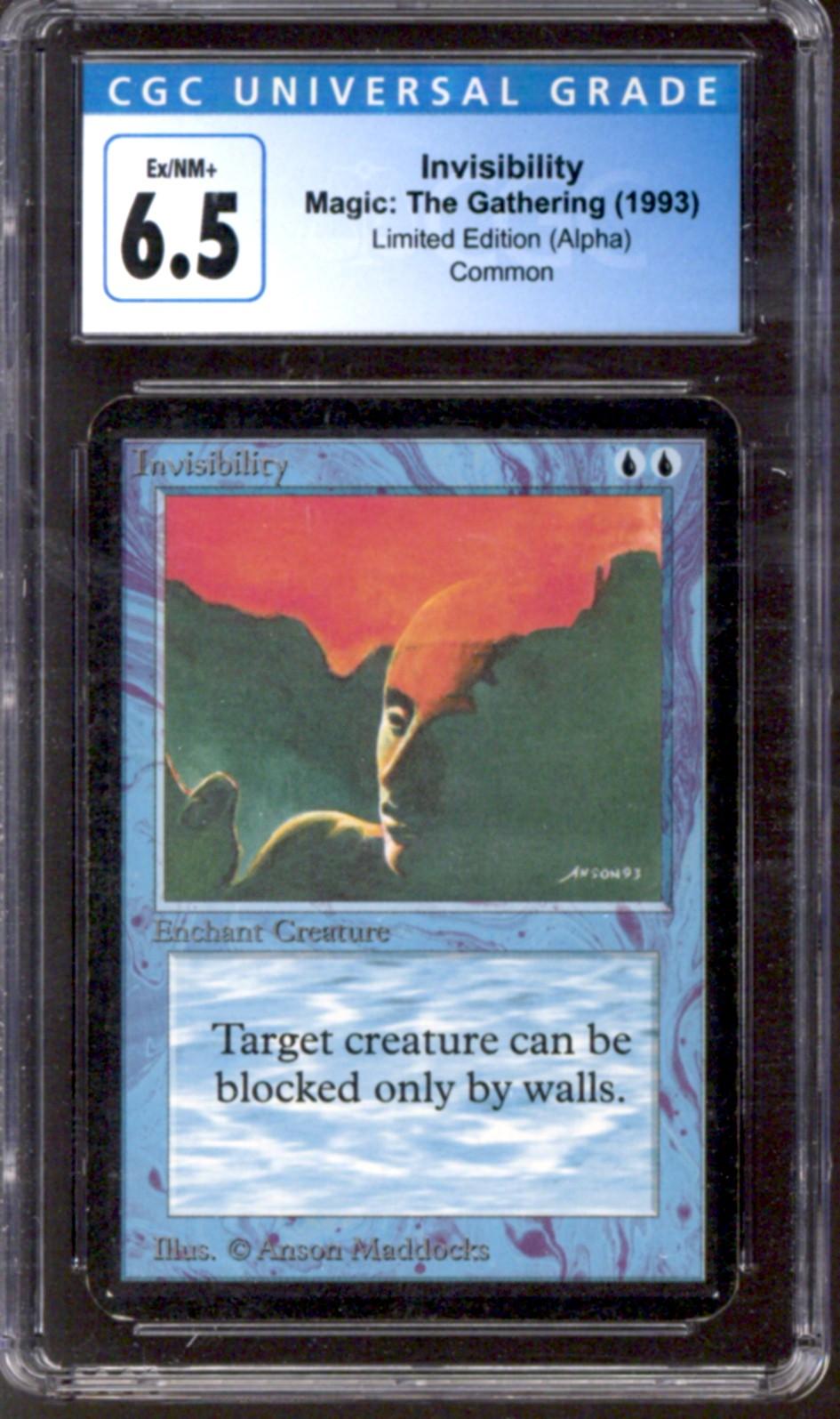Magic the Gathering Alpha Invisibility CGC 6.5 LIGHTLY PLAYED (LP) | DA ...