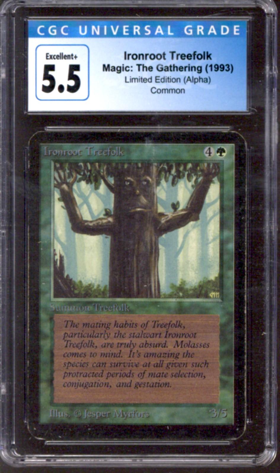 Magic the Gathering Alpha Ironroot Treefolk CGC 5.5 | DA Card World