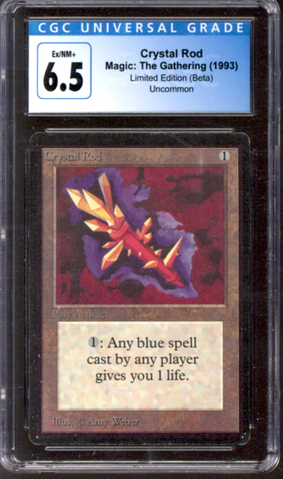 Magic the Gathering Beta Crystal Rod CGC 6.5 LIGHTLY PLAYED (LP) | DA ...