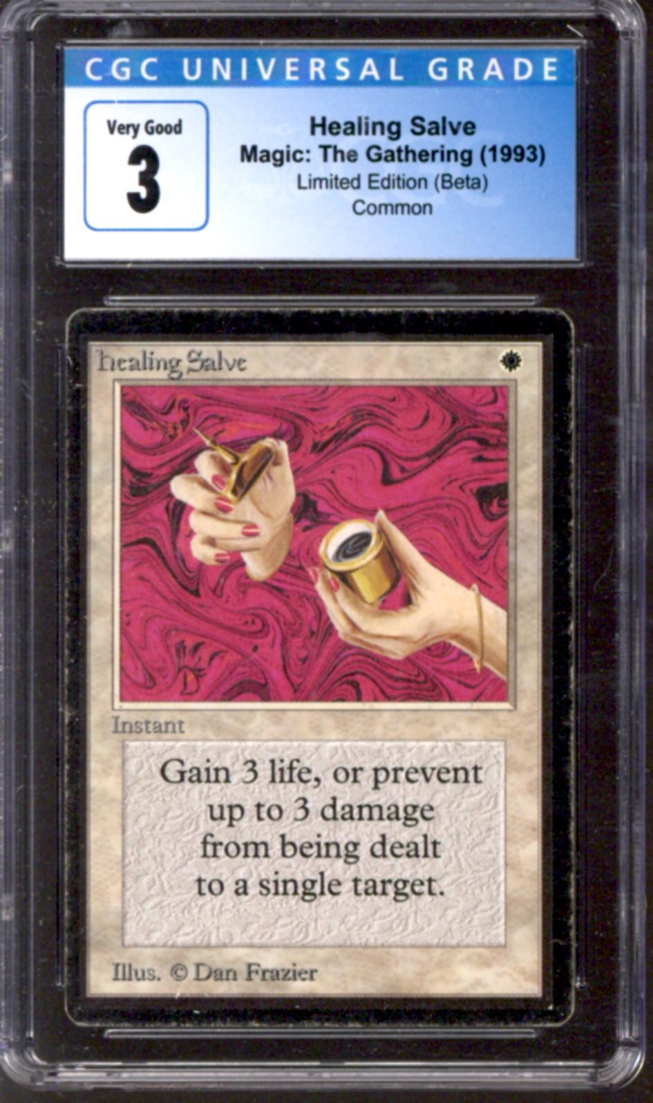 Magic the Gathering Beta Healing Salve CGC 3 HEAVILY PLAYED (HP) | DA Card World