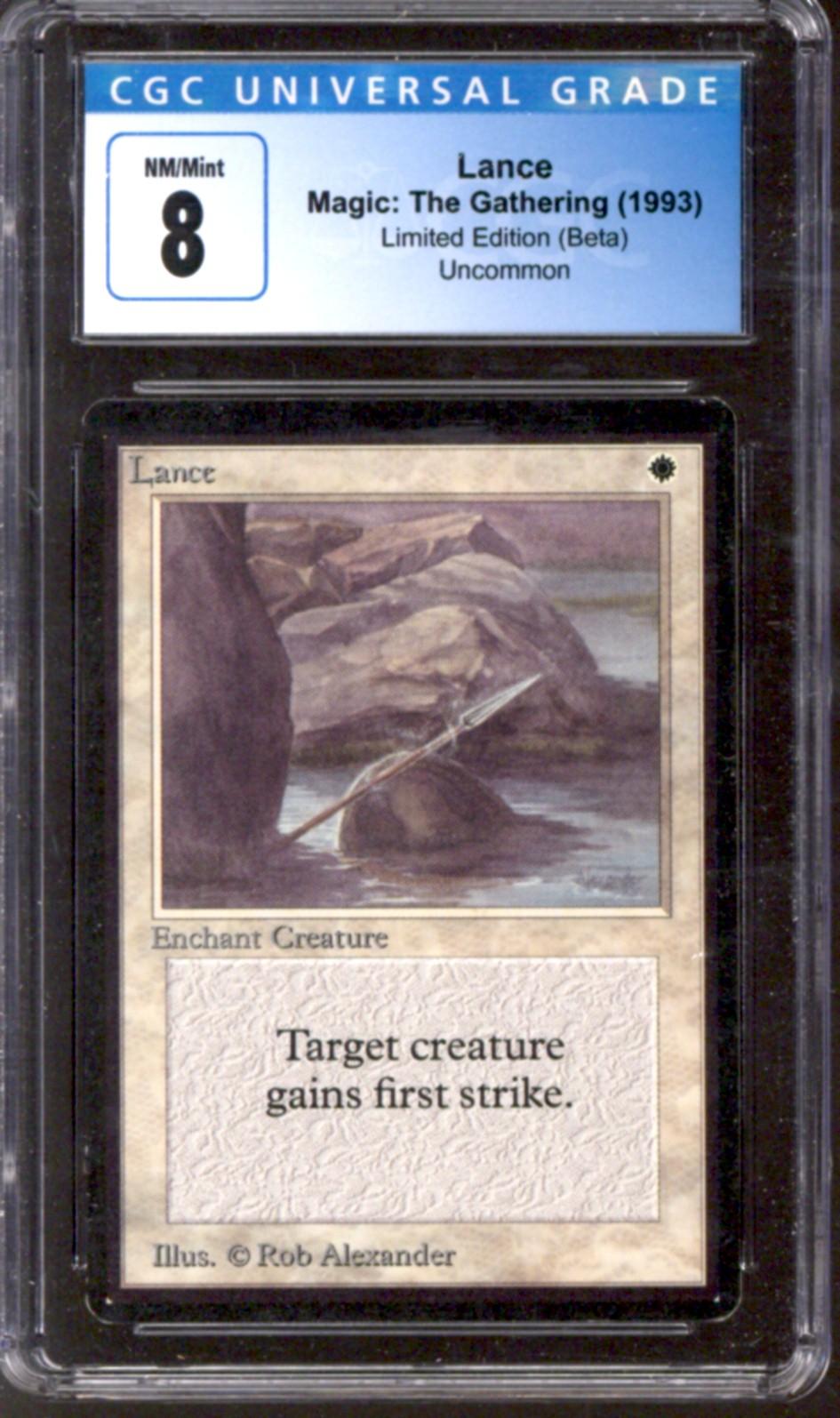 Magic the Gathering Beta Lance CGC 8 | DA Card World