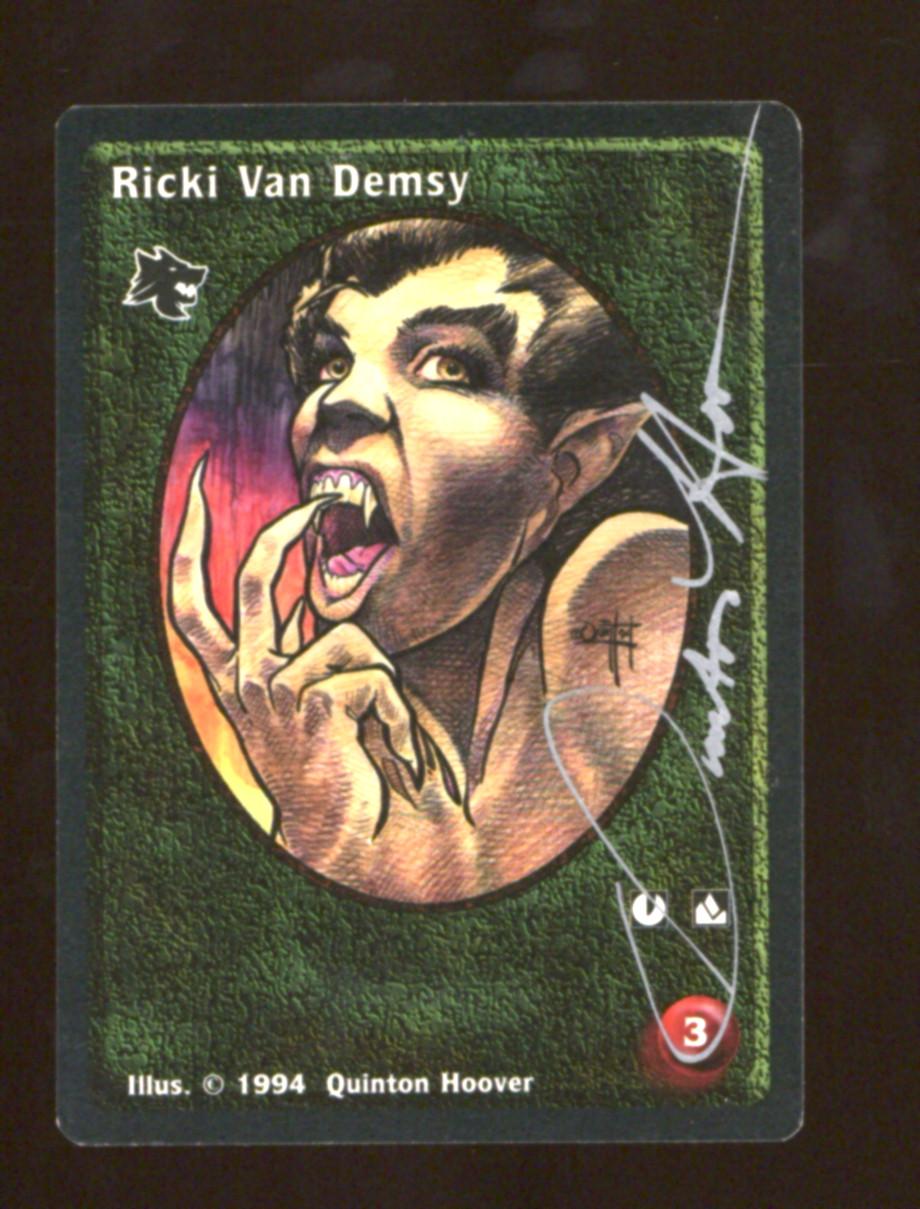 Vampire the Eternal Struggle VTES 1st Edition Jyhad Ricki Van Demsy ...