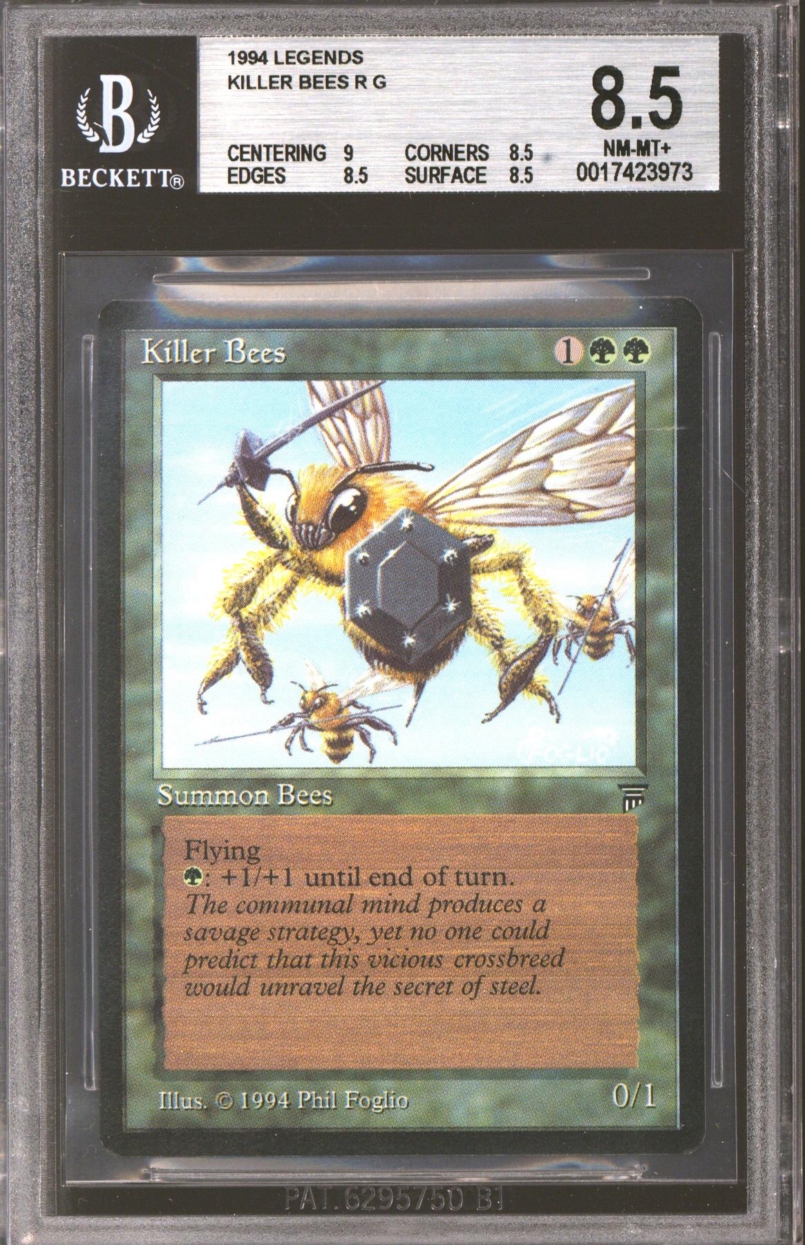 Magic the Gathering Legends Killer Bees BGS 8.5 (9, 8.5, 8.5, 8.5) NEAR ...