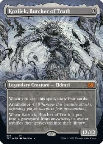 Magic the Gathering Double Masters 2022 Textured FOIL Kozilek, Butcher of Truth NEAR MINT (NM ...