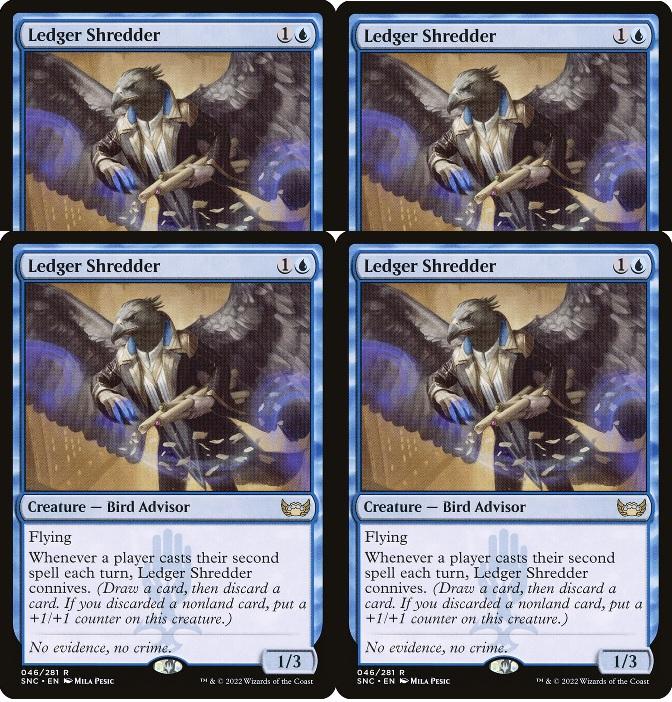 Magic the Gathering Streets of New Capenna PLAYSET 4x Ledger Shredder ...