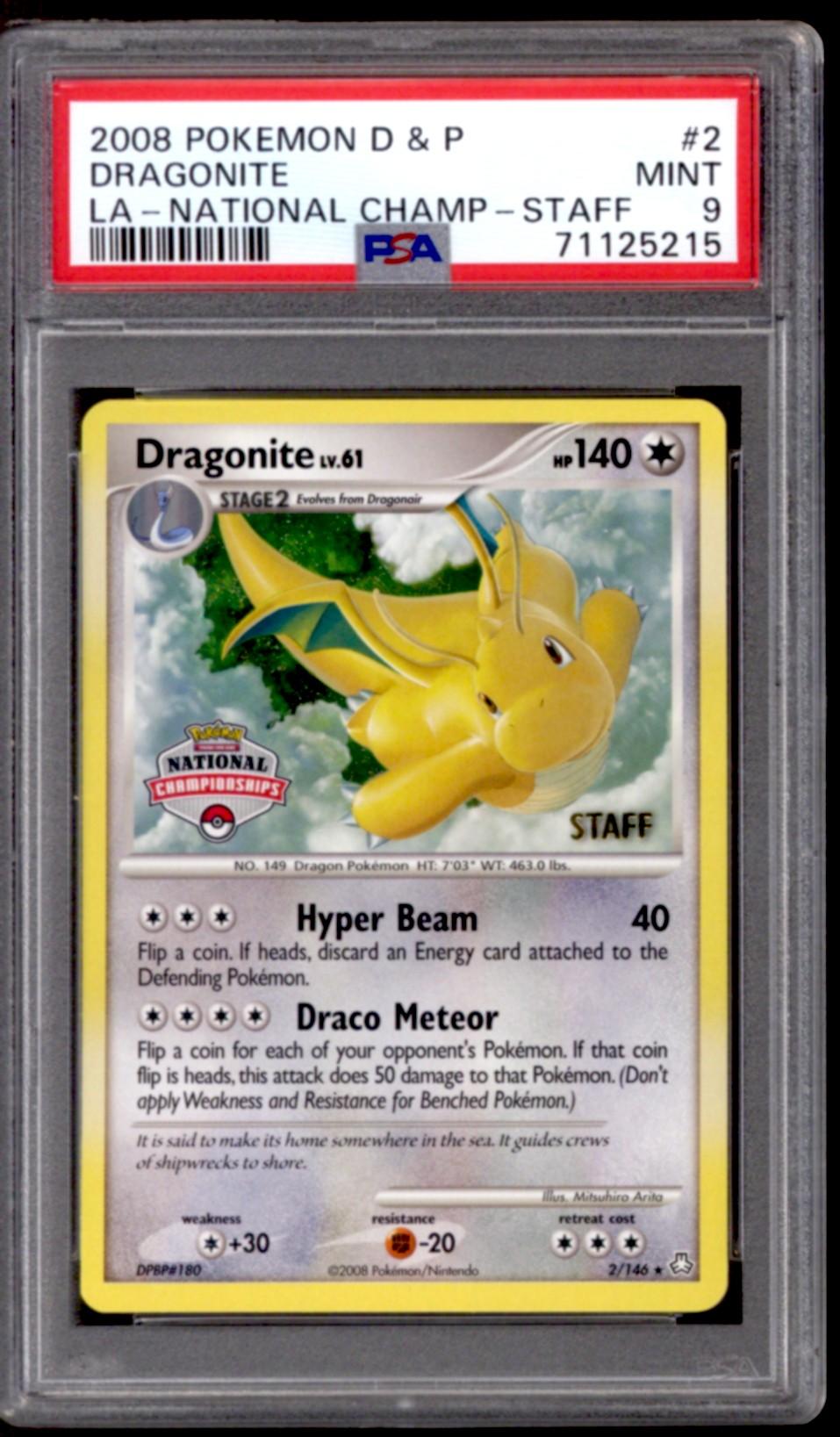 Pokemon Diamond & Pearl LA National Championship STAFF Promo Dragonite ...