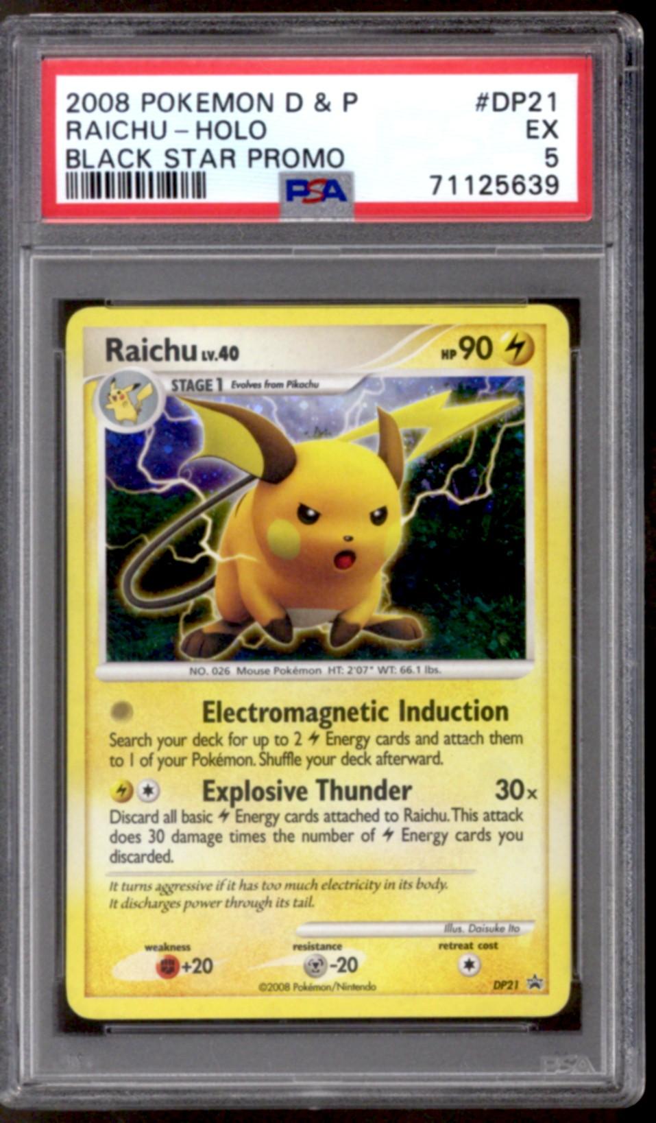 Pokemon Cards Raichu Ex
