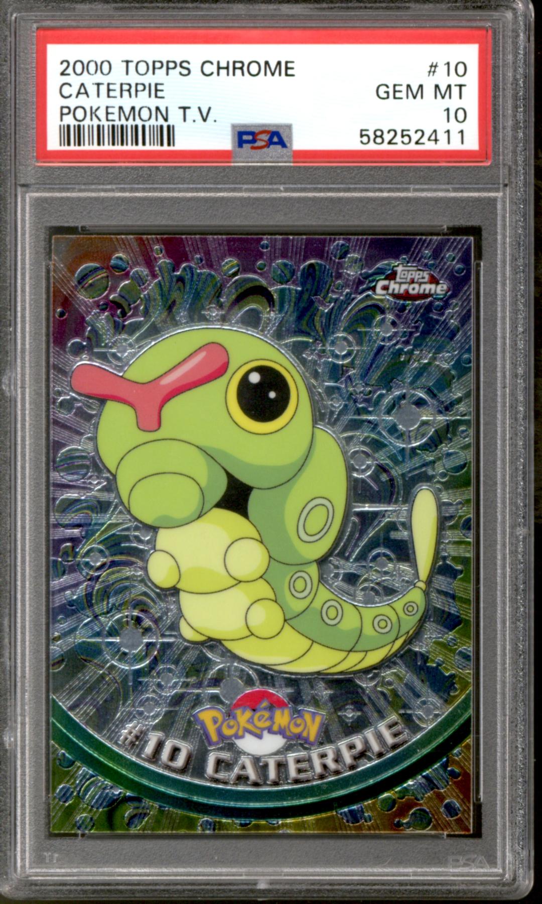 Pokemon Topps TV Chrome Caterpie #10 PSA 10 GEM MINT *411 | DA Card World