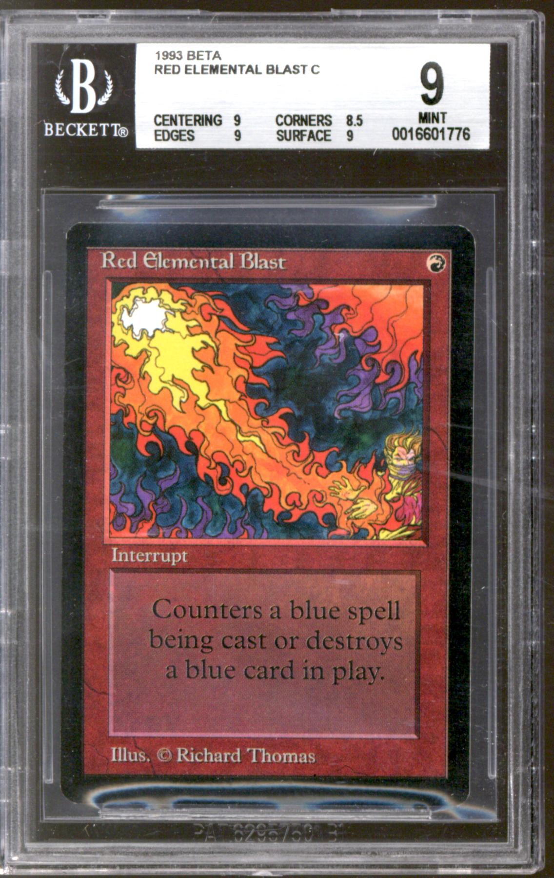 Magic the Gathering Beta Red Elemental Blast BGS 9 (9, 8.5, 9, 9) | DA ...
