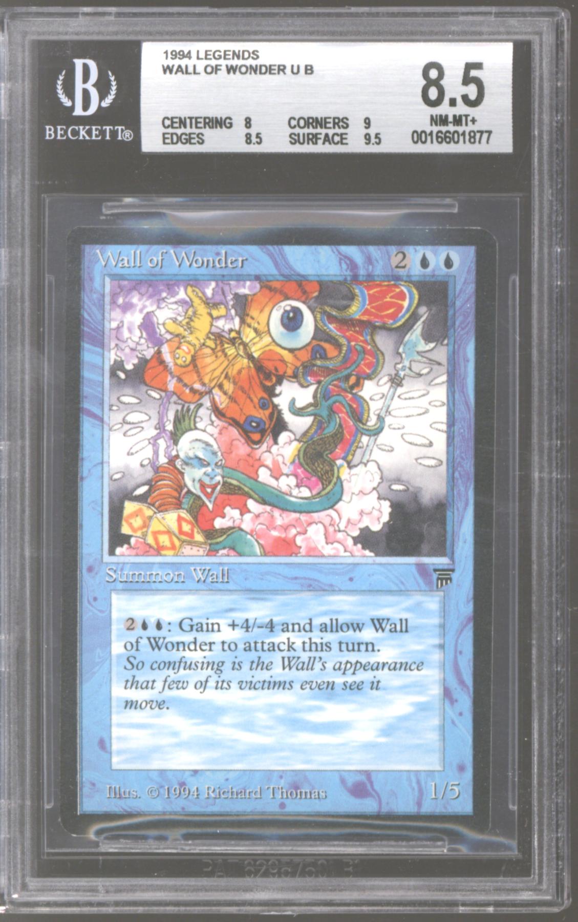 Magic the Gathering Legends Wall of Wonder BGS 8.5 (8, 9, 8.5, 9.5 ...